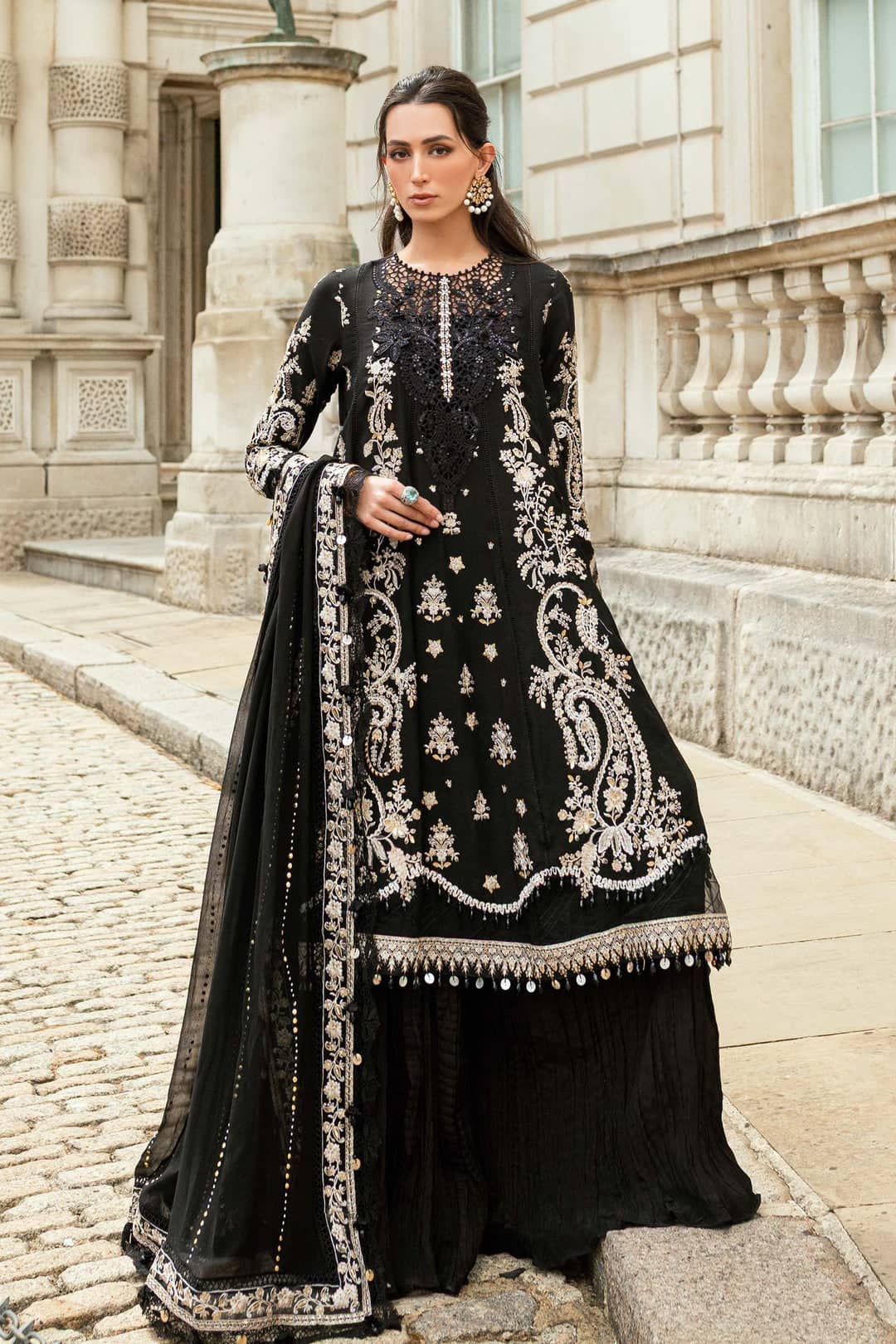Maria B Soiree Chiffon 25 Collection-Awwal Boutique