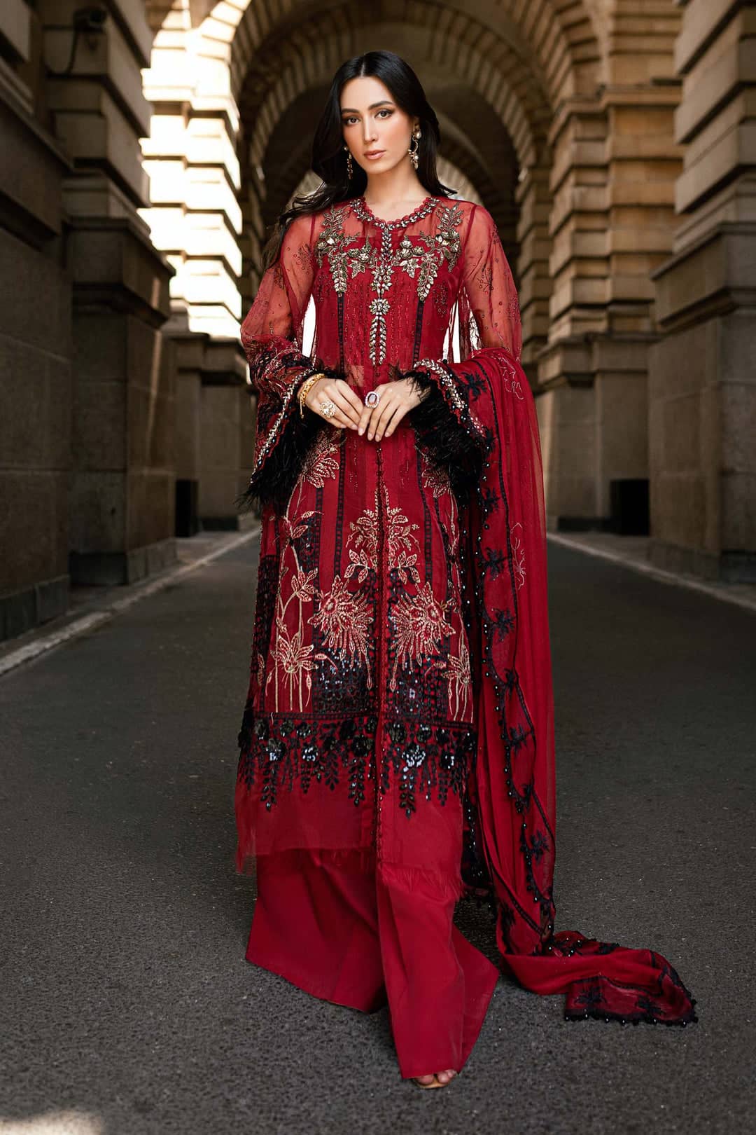 Maria B Soiree Chiffon 25 Collection-Awwal Boutique